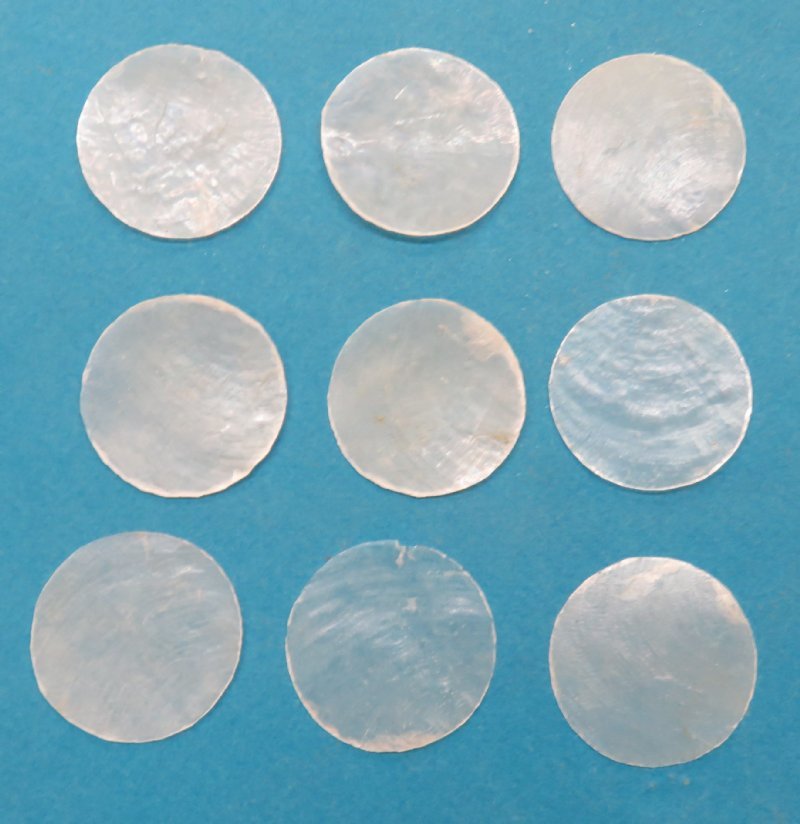 White Shells Uxcell 120Pcs Capiz Shells 2 Round Natural Shells Jamaica ...