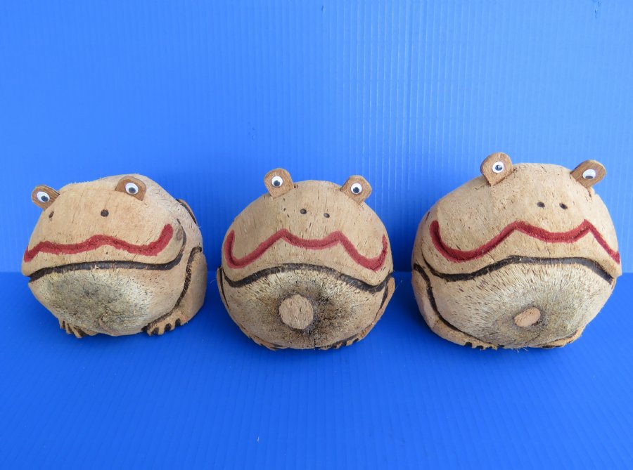 $3.99 for a Cute Carved Coconut Frog at Worldwide Wildlife Products